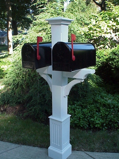 Wooden Mailbox Post Kits custom made by New England Woodworks